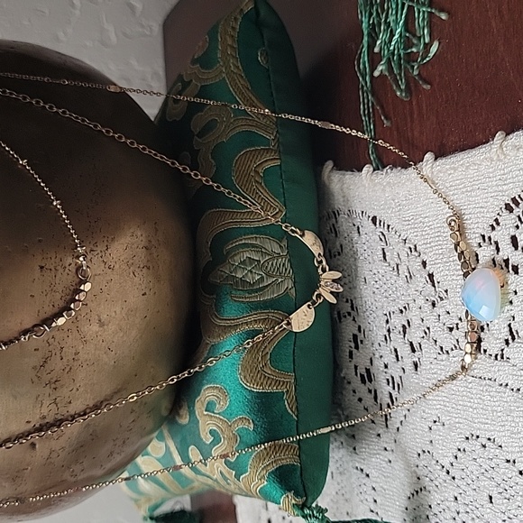 Spring Street | Jewelry | Spring Street 3 Tier Gold Necklace With Opal ...